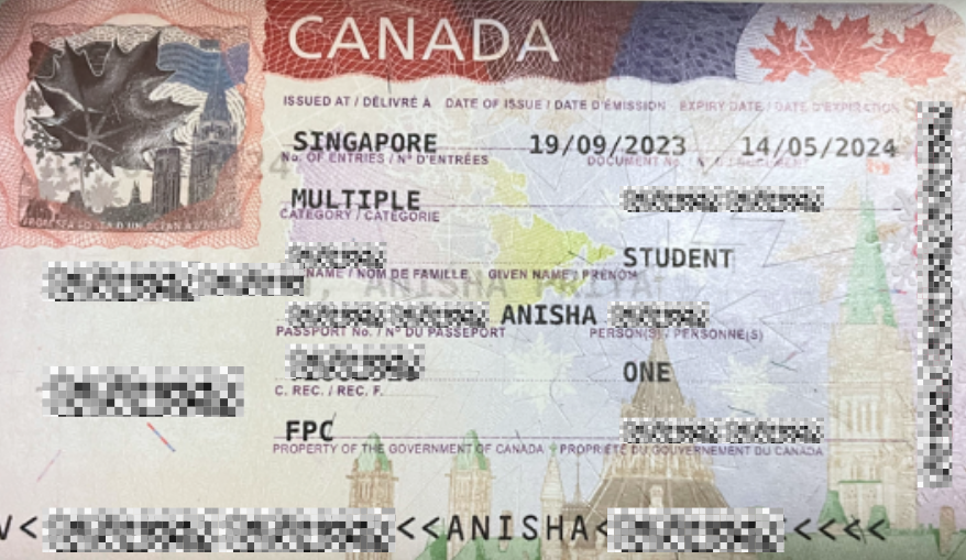 Canada Study Permit [Anisha] | OCSC Global Anisha's Successful First ...